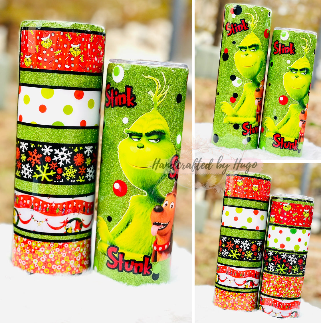 30oz Mr Mean Green Christmas Tumbler RTS – Handcrafted by Hugo